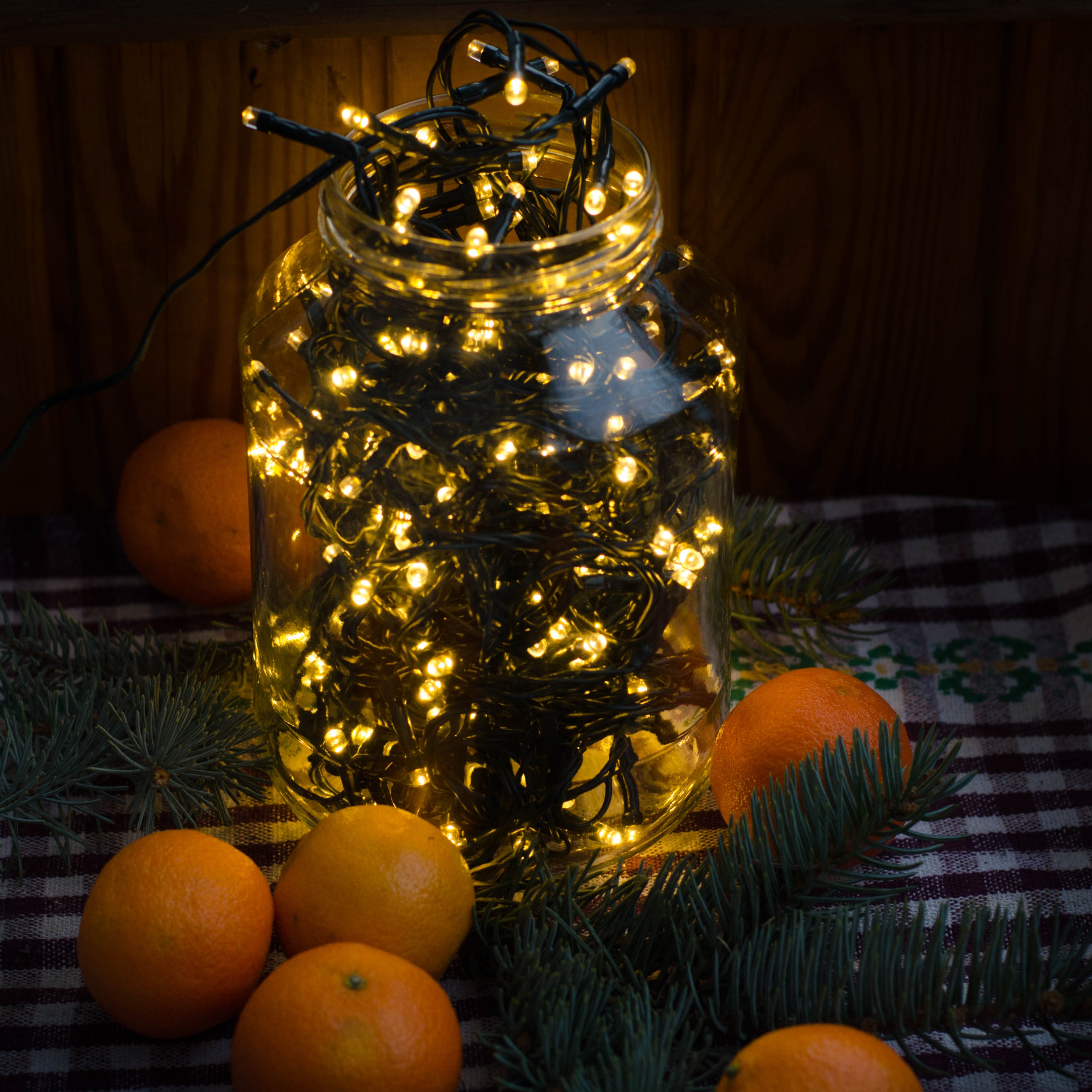 Indoor Fairy Lights | 10m Black PVC Cable | Connectable | Essential Se ...