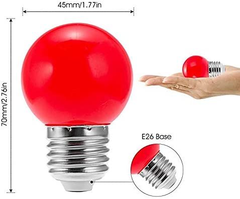 G45 Red Bulbs | 10 Pack – Love Your Lights