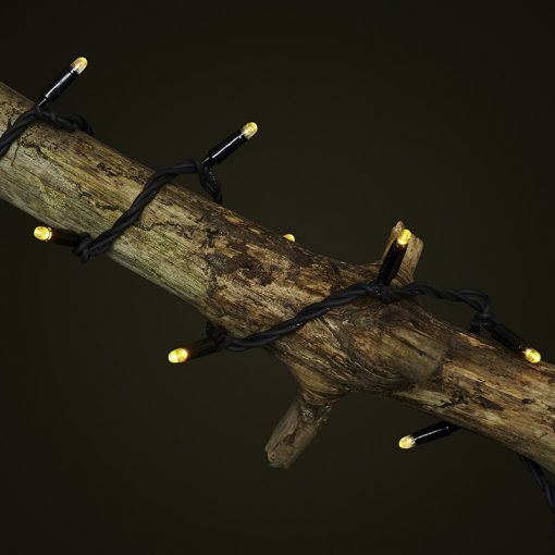 Outdoor Connectable Black Rubber Cable Connectable LED Fairy Lights Pro ...